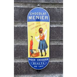 Emaille deurpost Chocolat Menier